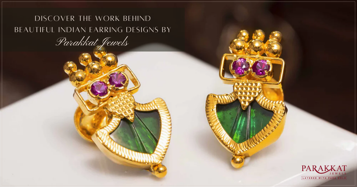 Explore Parakkat Jewels' Gold Plated Earring/Ear Stud Designs