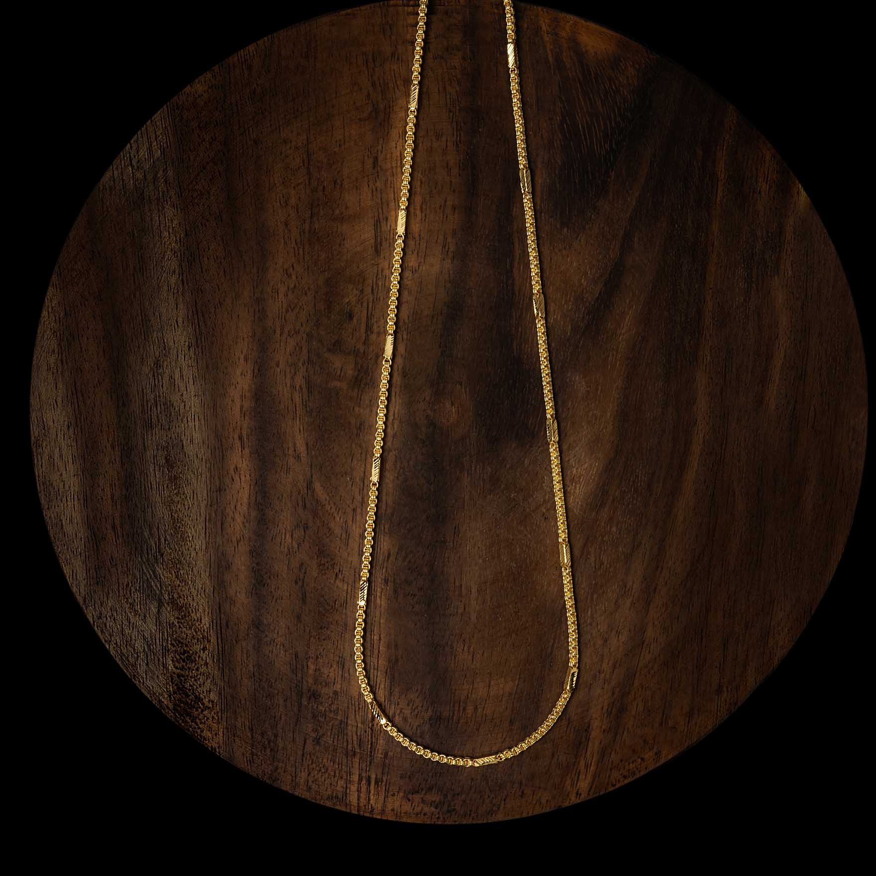 Chain Designs in 1 Gram Pure Gold for Men | Parakkat Jewels