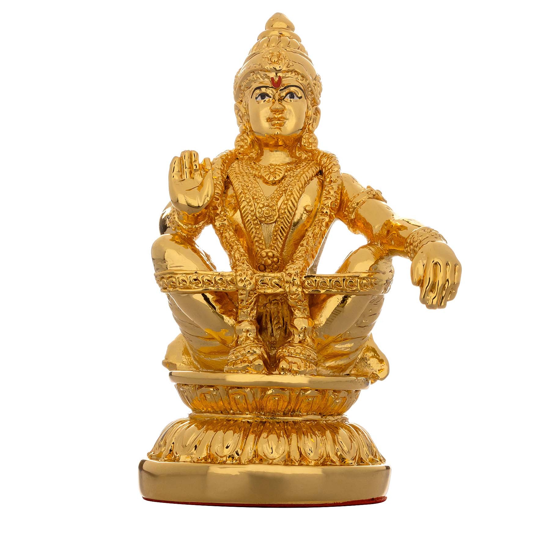 Shop 1 Gm Gold-Plated Ayyappa Idol Online | Parakkat Jewels