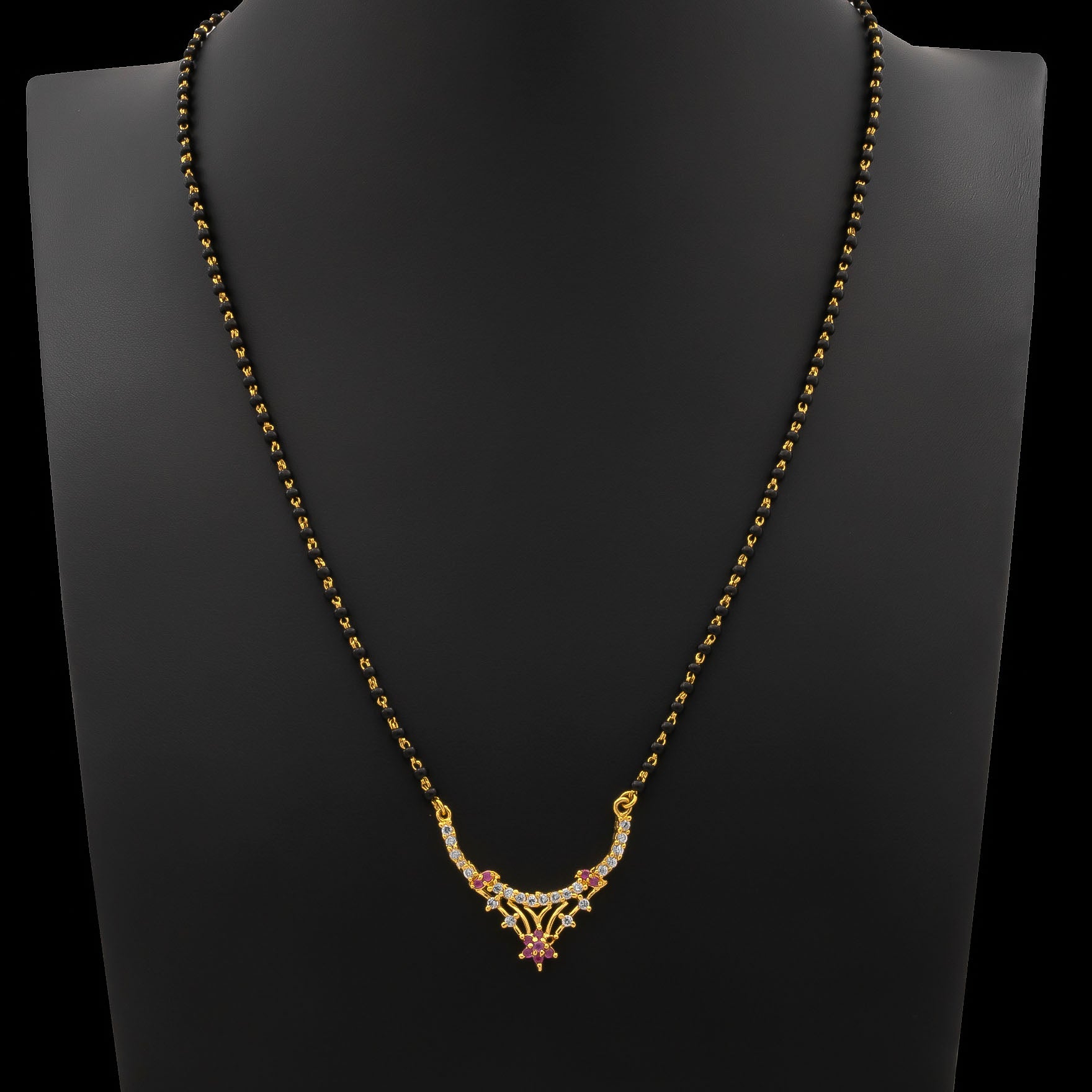 Buy Traditional Karimani Gold Plated Chain Online At Parakkat Jewels