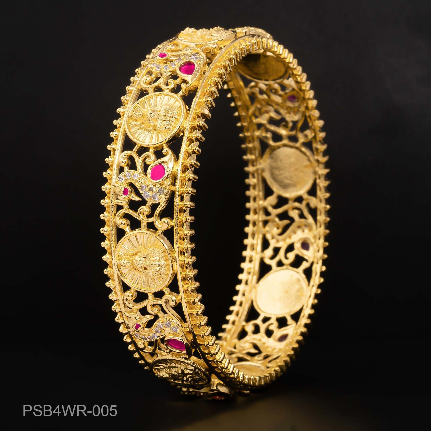 Get Beautiful Gold Layered Bangles for Gifting | Parakkat Jewels