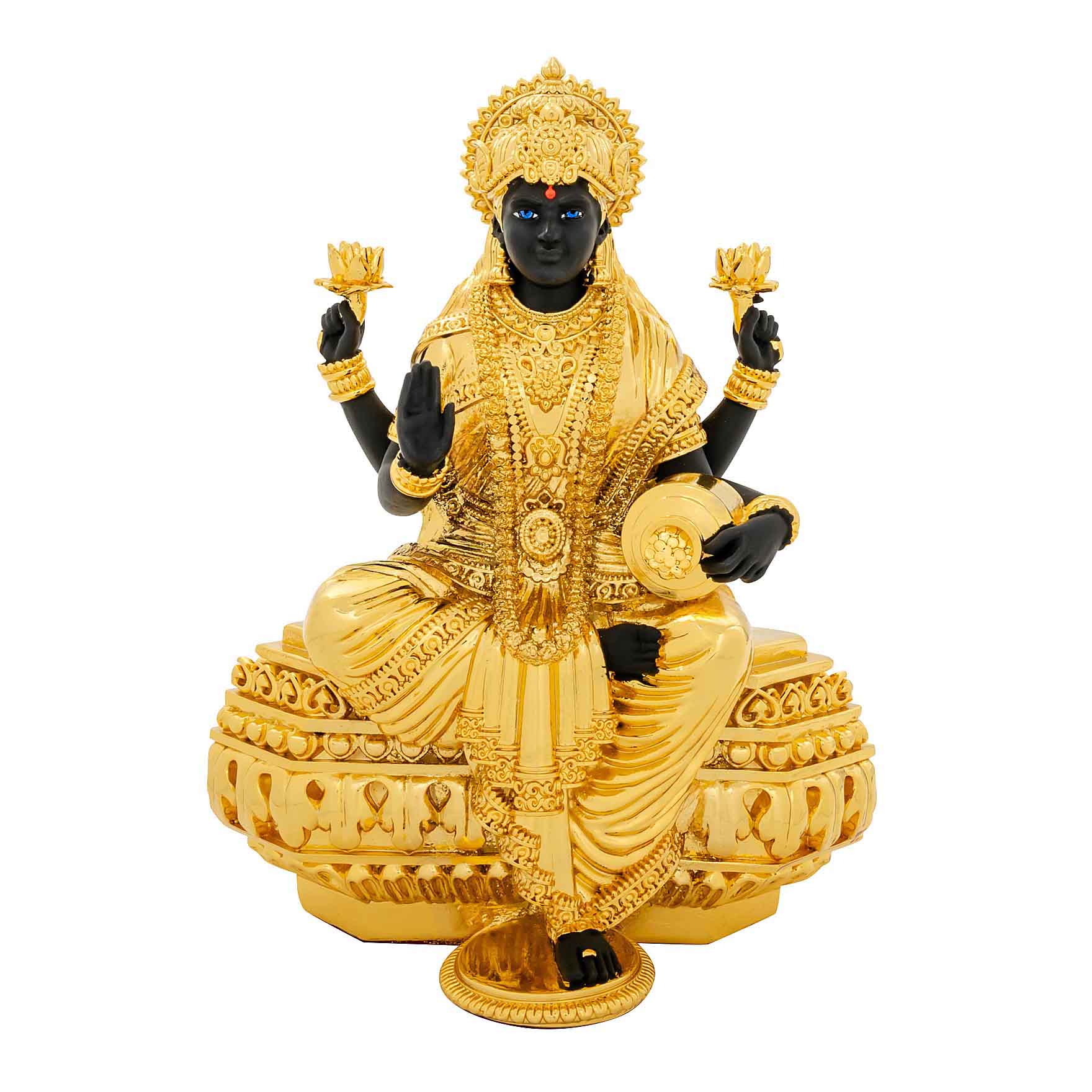Shop Modern Gold Plated Laxmi Murti in India | Parakkat Jewels
