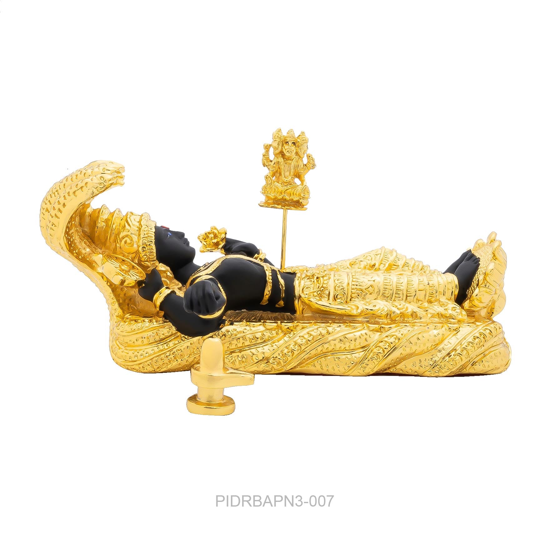 Lord Vishnu Idol – Ananta Sheshashayi Figurine – Hindu Spiritual Statu