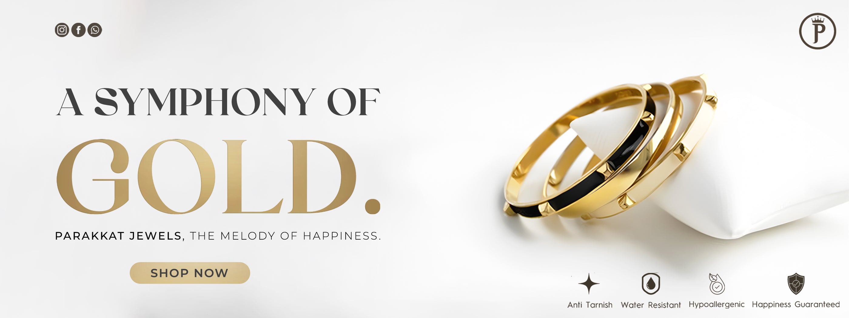 Shop Pure thick 24k Gold Plated One Gram Jewellery - Parakkat Jewels