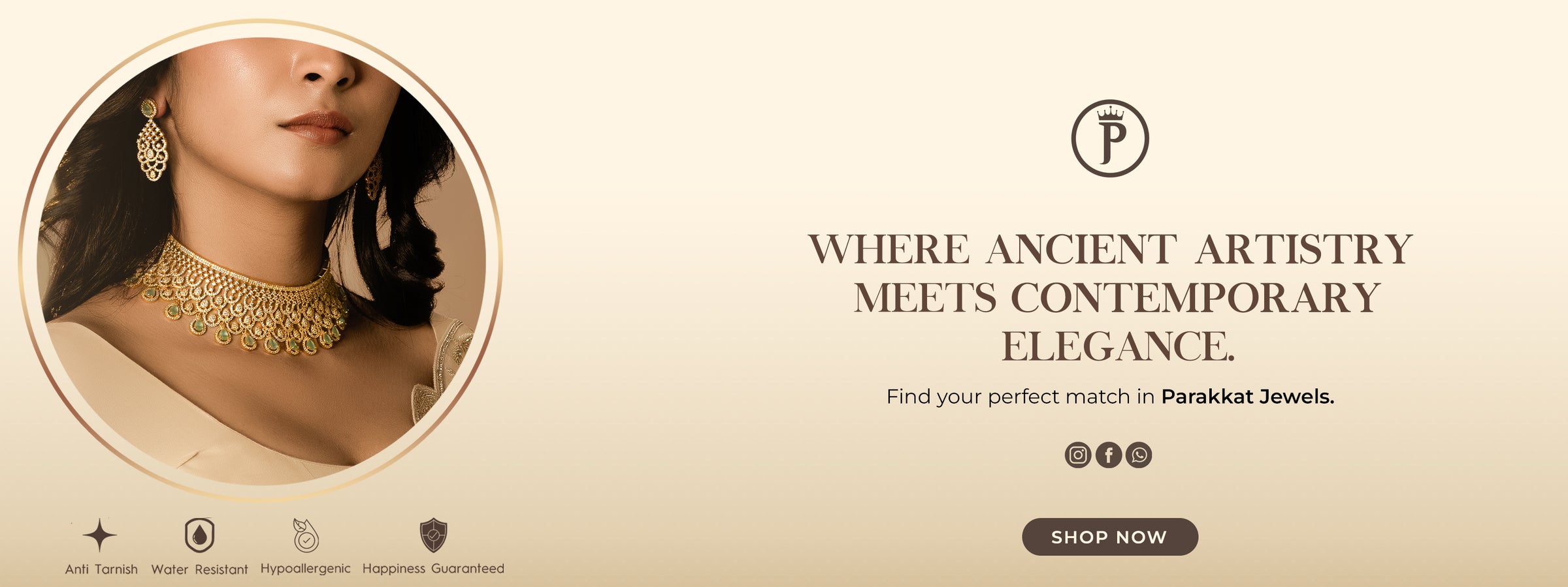 Shop Pure 24k Gold Plated One Gram Jewellery - Parakkat Jewels