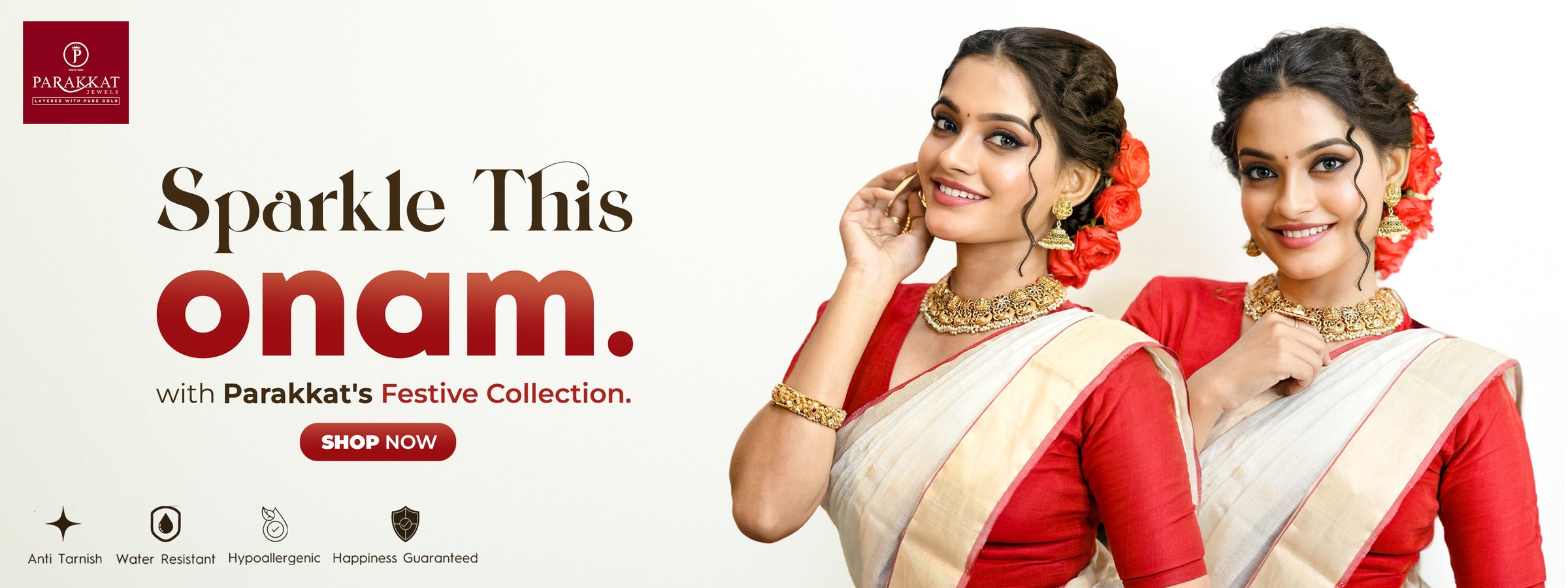 Shop Pure 24k Gold Plated One Gram Jewellery - Parakkat Jewels