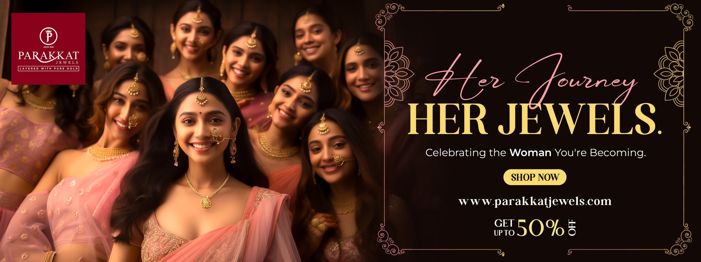 Shop Pure thick 24k Gold Plated One Gram Jewellery - Parakkat Jewels