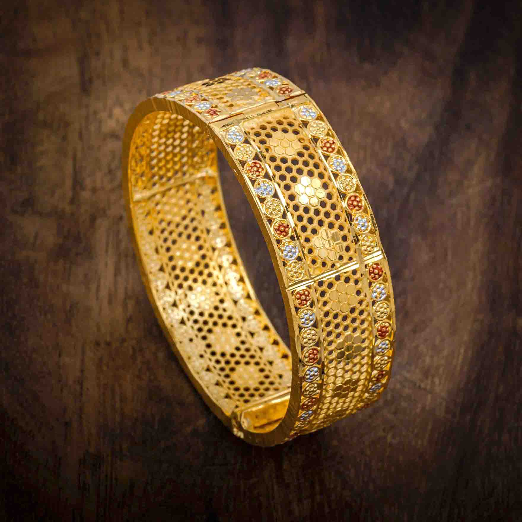 24k Gold-Layered Bangles Online for Women | Parakkat Jewels