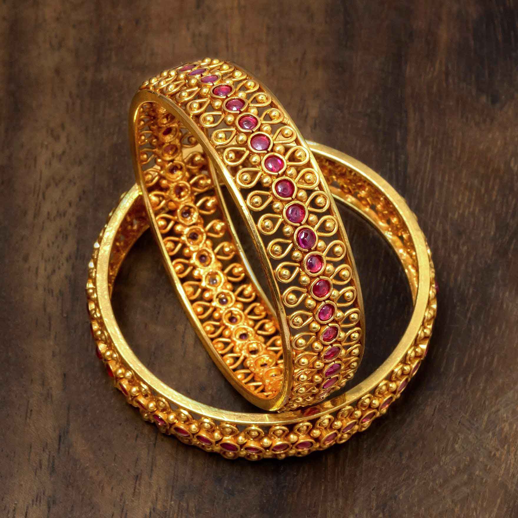 1 Gram Gold Bangles @ Best Prices in India | Parakkat Jewels